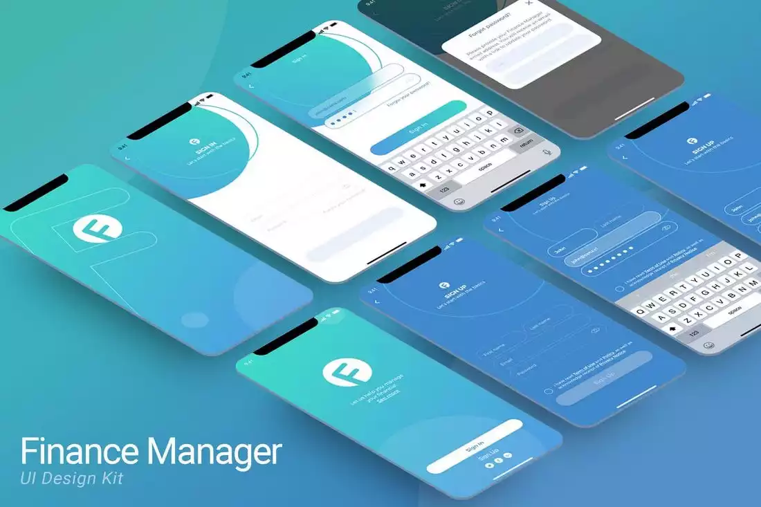 SignIn SignUp Mobile UI Sketch Template | Design Shack