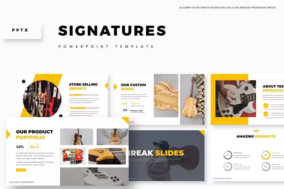 Signatures Creative Business PowerPoint Template | Design Shack