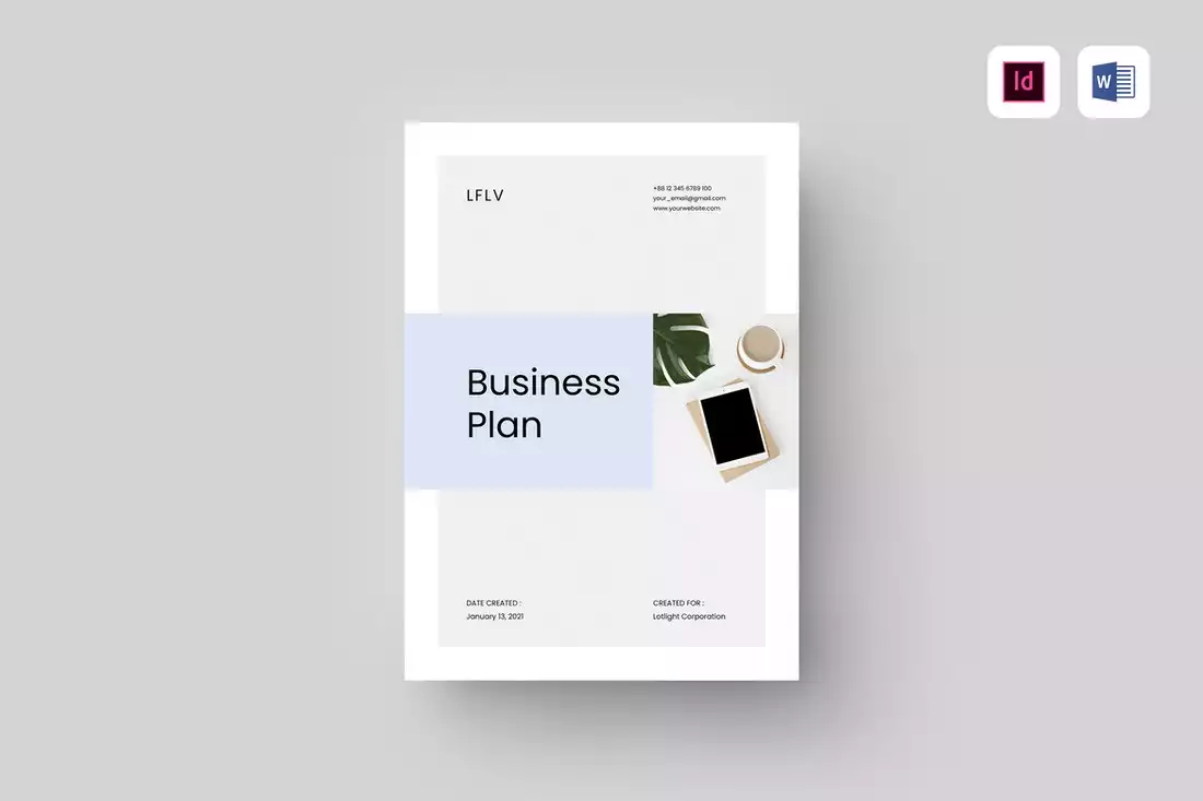 Simple Business Plan Template for Word | Design Shack