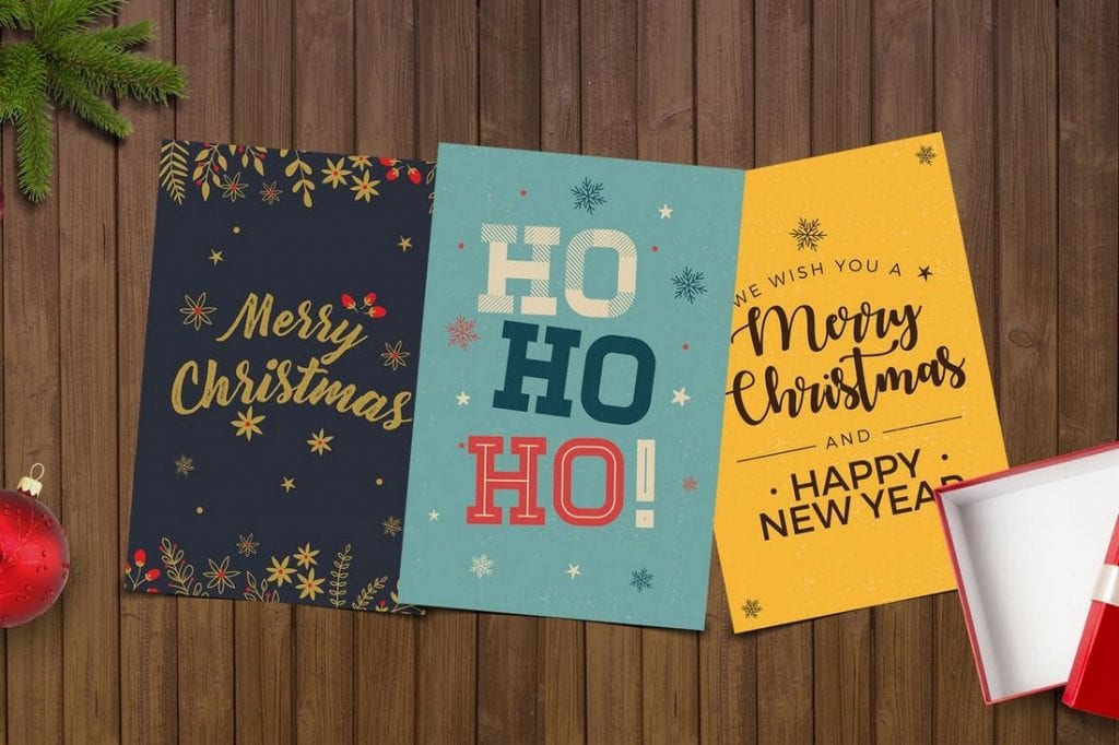 20+ Best Christmas Card Templates for Photoshop | Design Shack