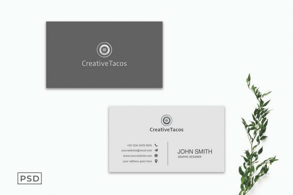 30+ Minimal Business Card Design Templates for 2025 | Design Shack
