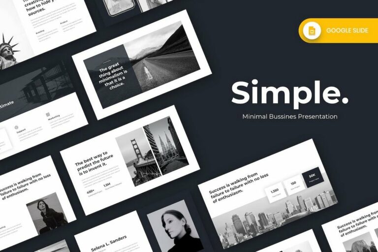 50+ Minimalist + Simple Google Slides Themes (Minimal Designs) | Design ...
