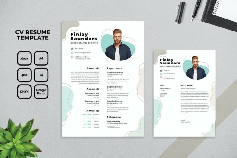 20+ Best Photoshop Resume & CV Templates (PSD Resume Templates ...