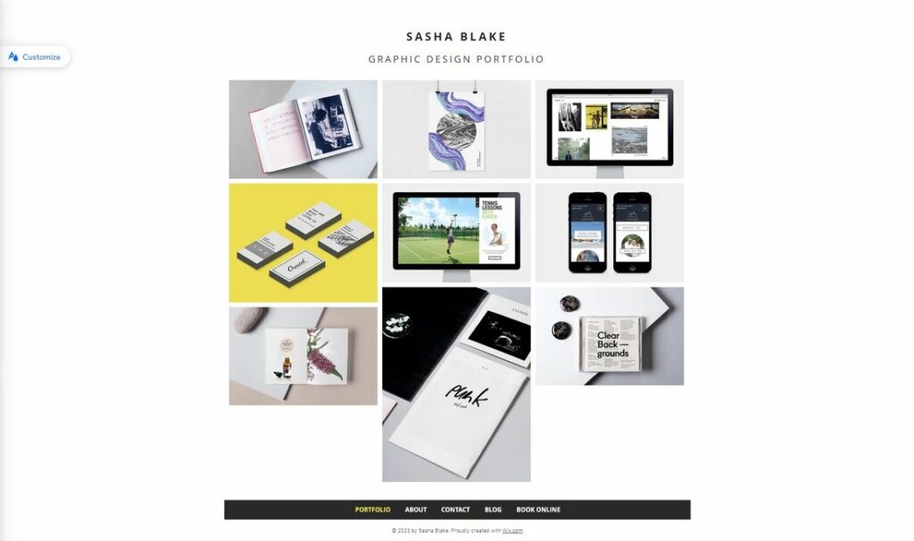 20+ Template Portofolio Wix Terbaik (Fotografi, Desain Grafis, Seni, UX ...