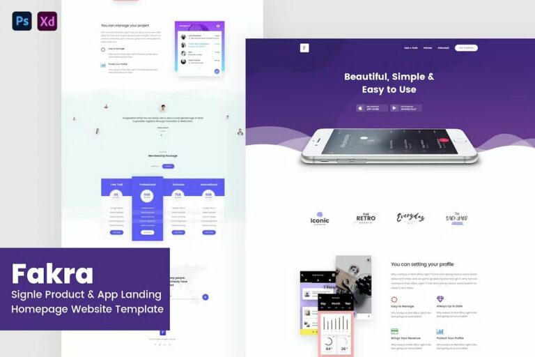 45+ Best Adobe XD Website Templates (Free & Pro) | Design Shack