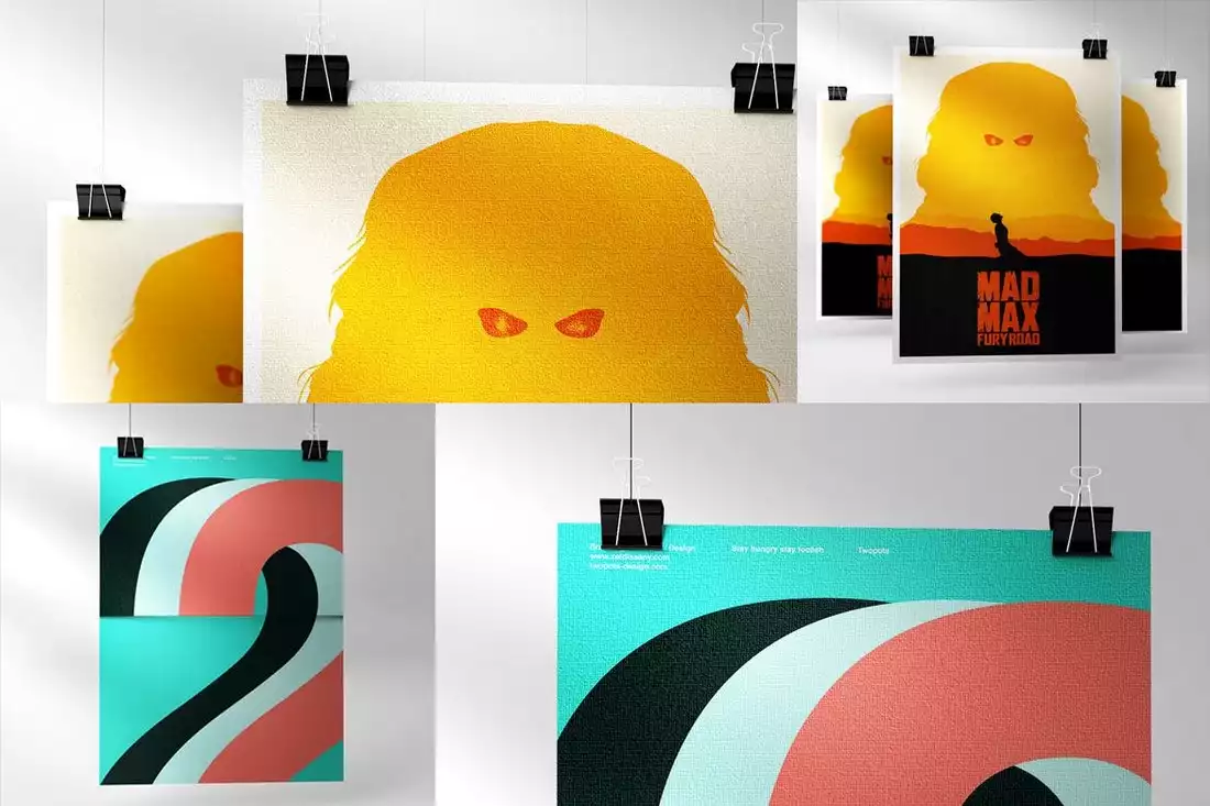 Single and Multiple Poster Mockups | Design Shack