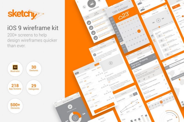 35+ Mobile App Wireframe Templates: iPhone + Android | Design Shack
