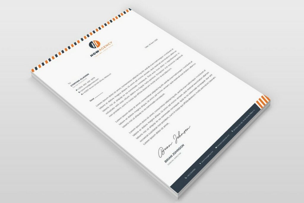 20+ Best Business Letterhead Ideas & Templates (Word, PSD, & AI) – Yes ...