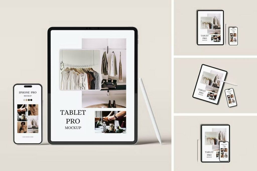 60+ iPad Mockup PSD & PNG Templates - Shack Design
