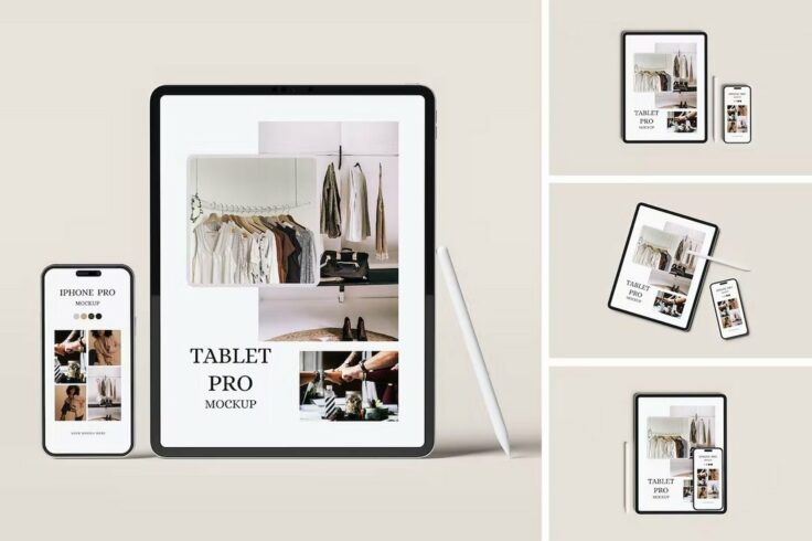 60+ iPad Mockup PSD & PNG Templates - Shack Design
