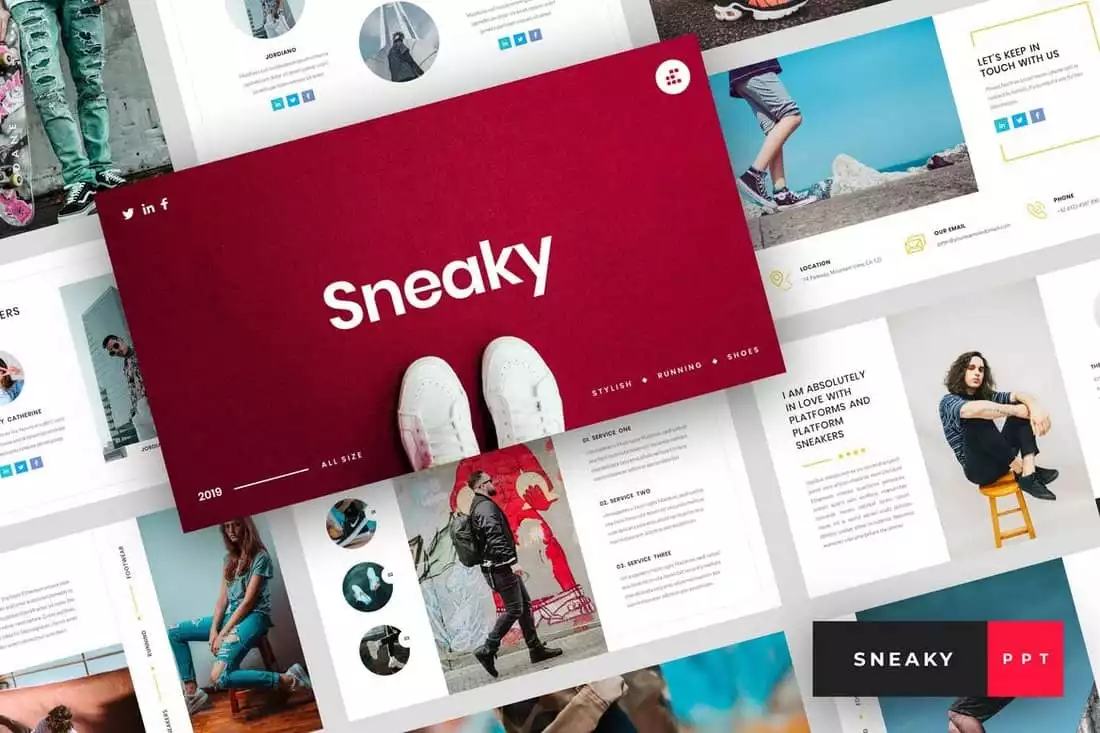 Sneaky Fashion PowerPoint Template | Design Shack