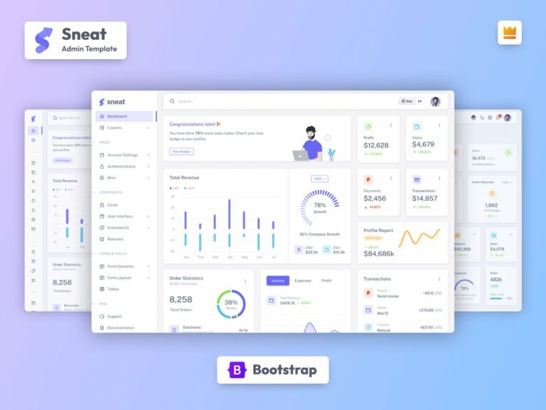40+ Best Bootstrap Admin Templates of 2023 | Design Shack