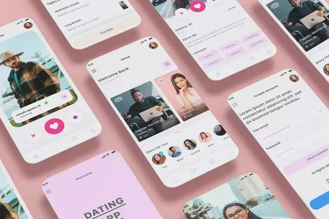 Social & Dating App UI Kit for Adobe XD | Design Shack