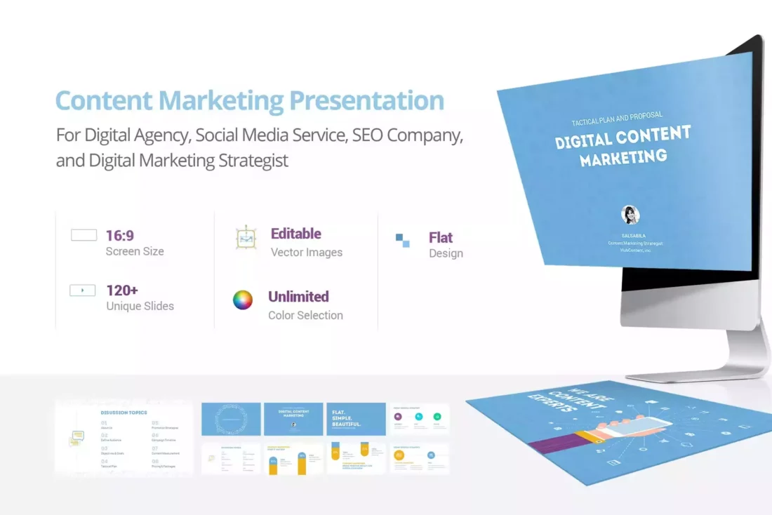 Content Marketing PowerPoint Template | Design Shack