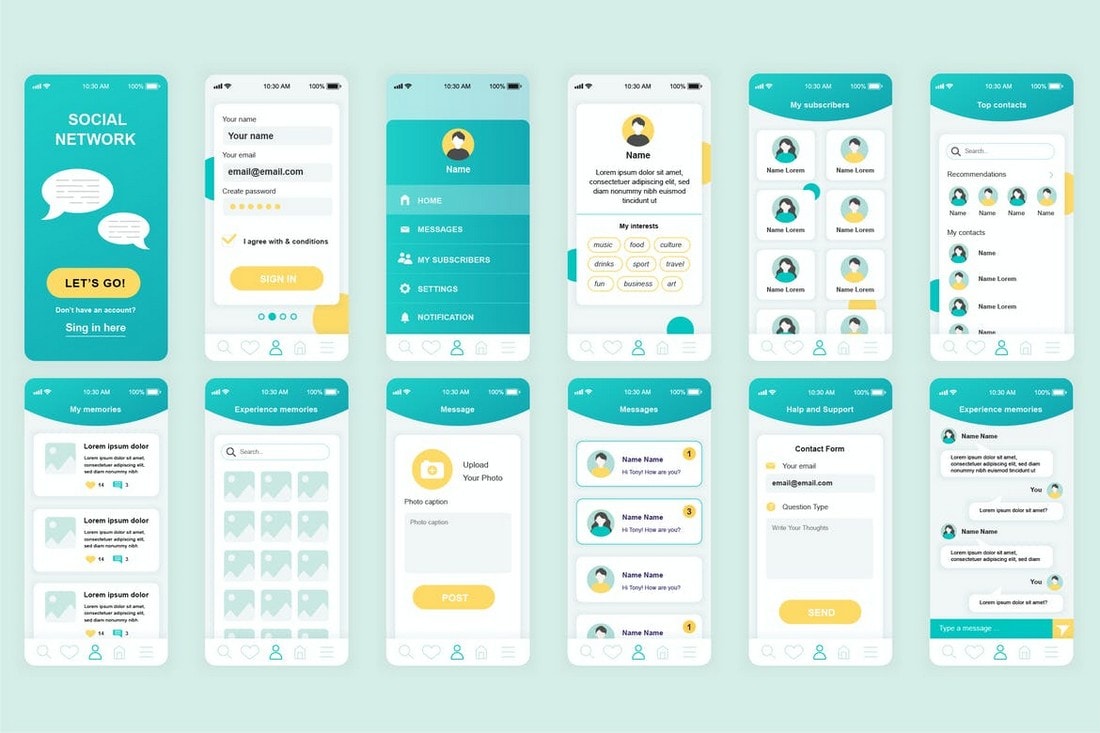 Mobile Ui Template Pulp