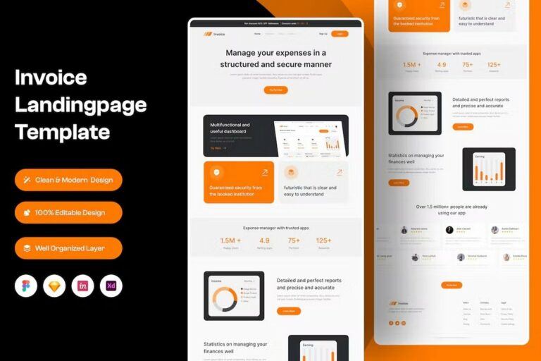 45+ Best Adobe XD Website Templates (Free & Pro) | Design Shack