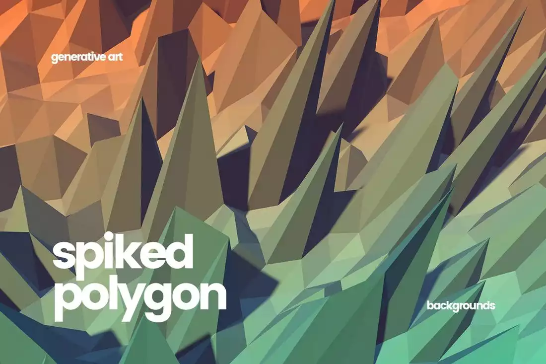 Spiked Polygon Backgrounds | Design Shack