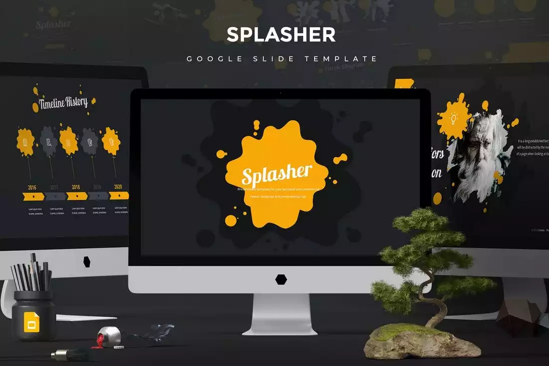 Splasher Google Slide Template | Design Shack