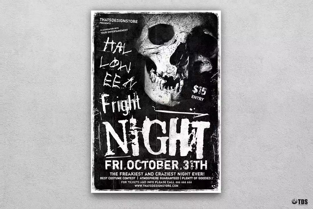 Spooky Halloween Flyer Template | Design Shack