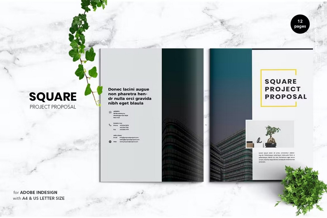 Square Project Proposal Template | Design Shack