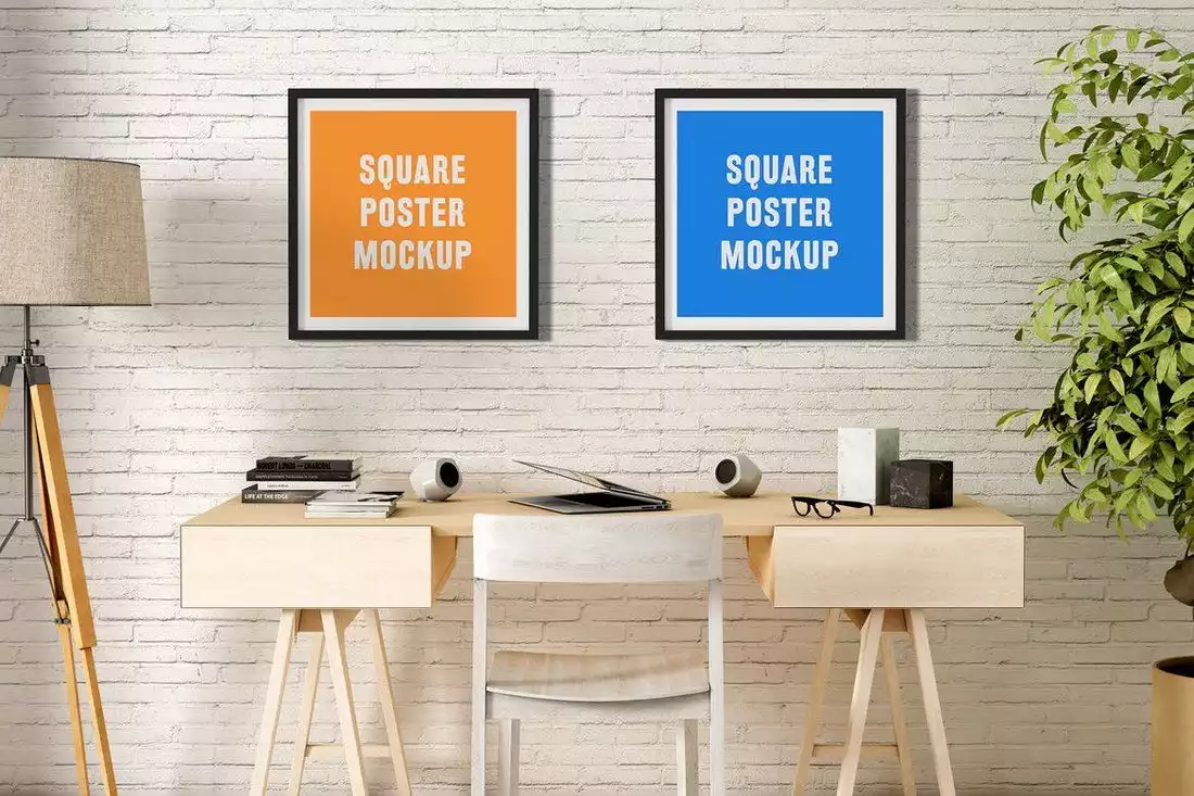 Square Poster Mockup | Design Shack