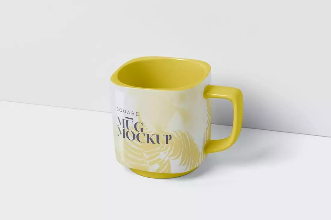 Square Shaped Mug Mockup Template | Design Shack