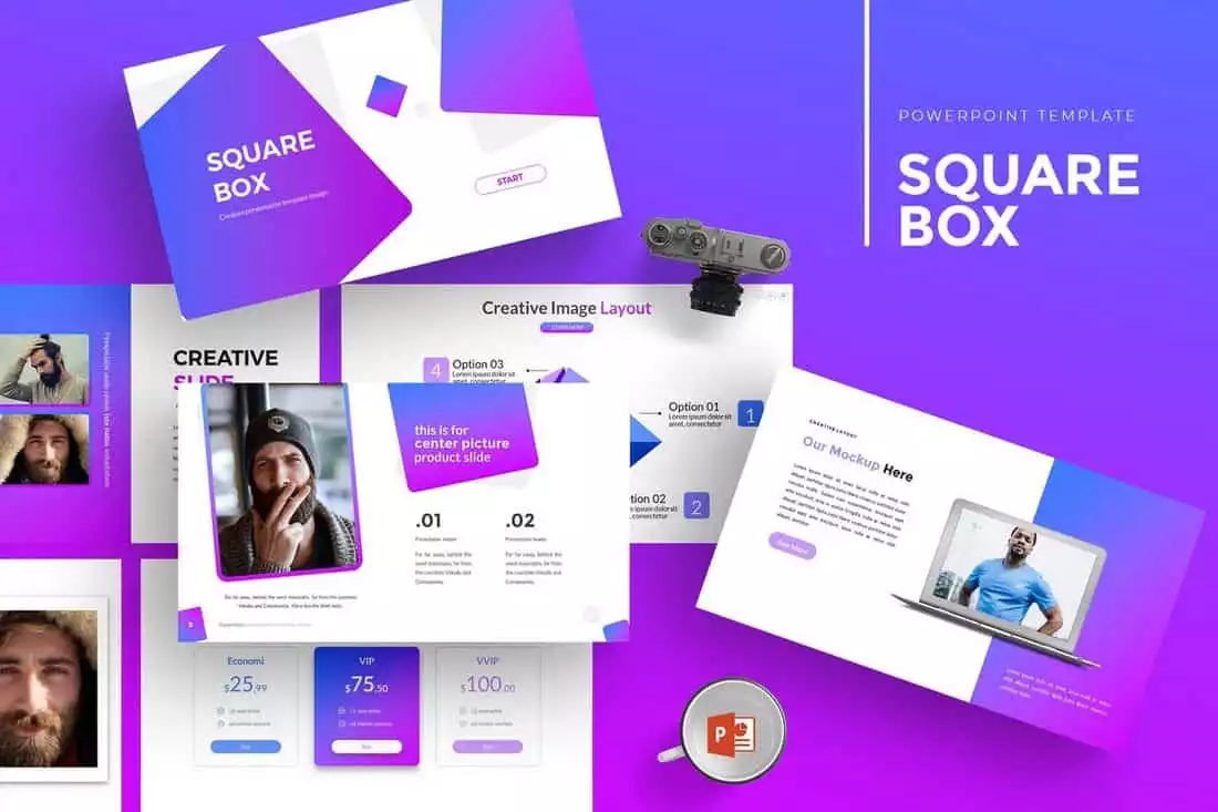 SquareBox Modern PowerPoint Template | Design Shack