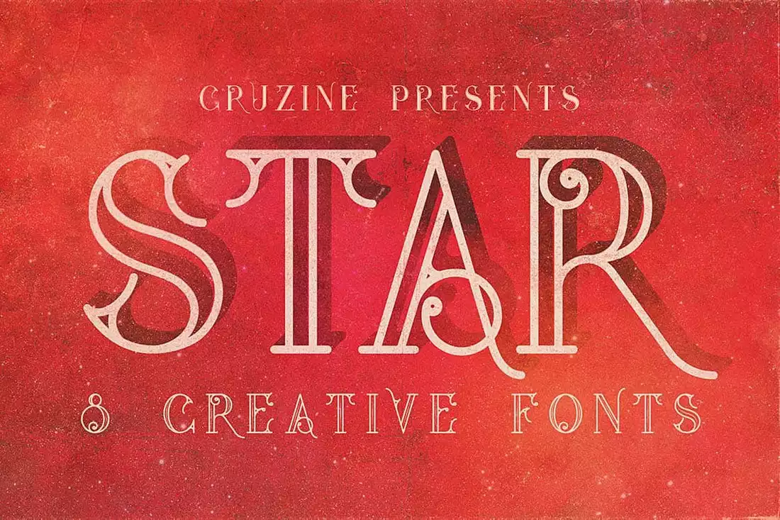 Star Creative Tattoo Font | Design Shack