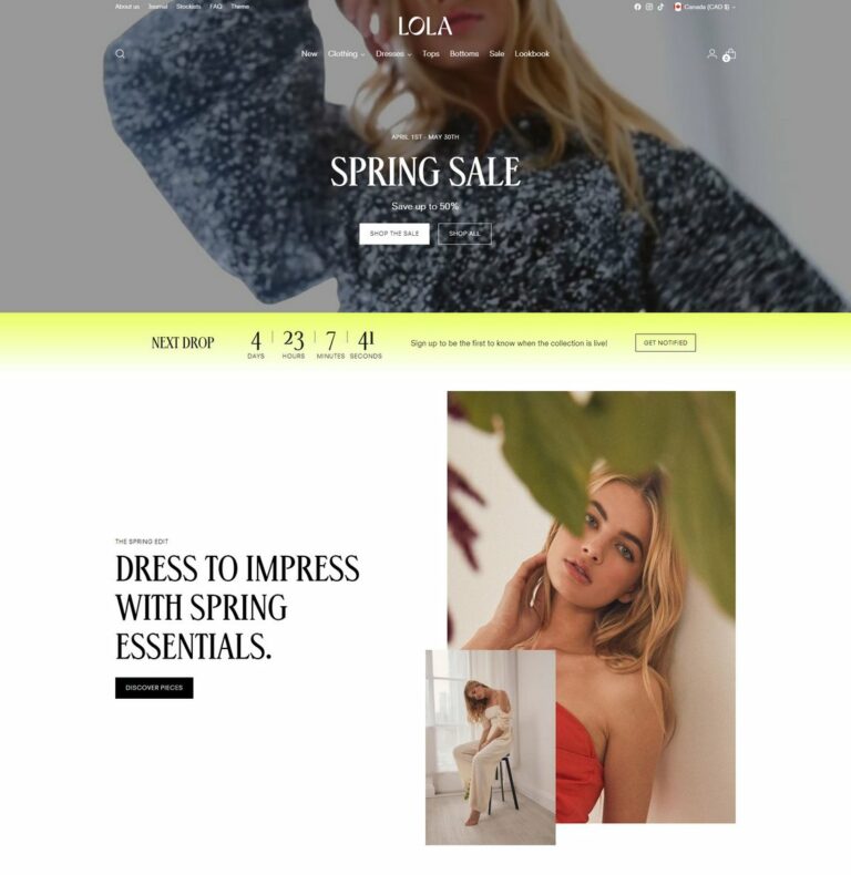 20+ Best Fashion & Clothing Shopify Themes for 2024 | Design Shack