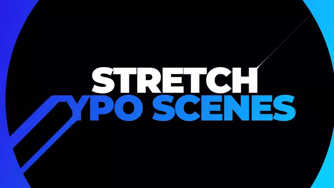 Stretch Typography After Effects Title Template | Design Shack