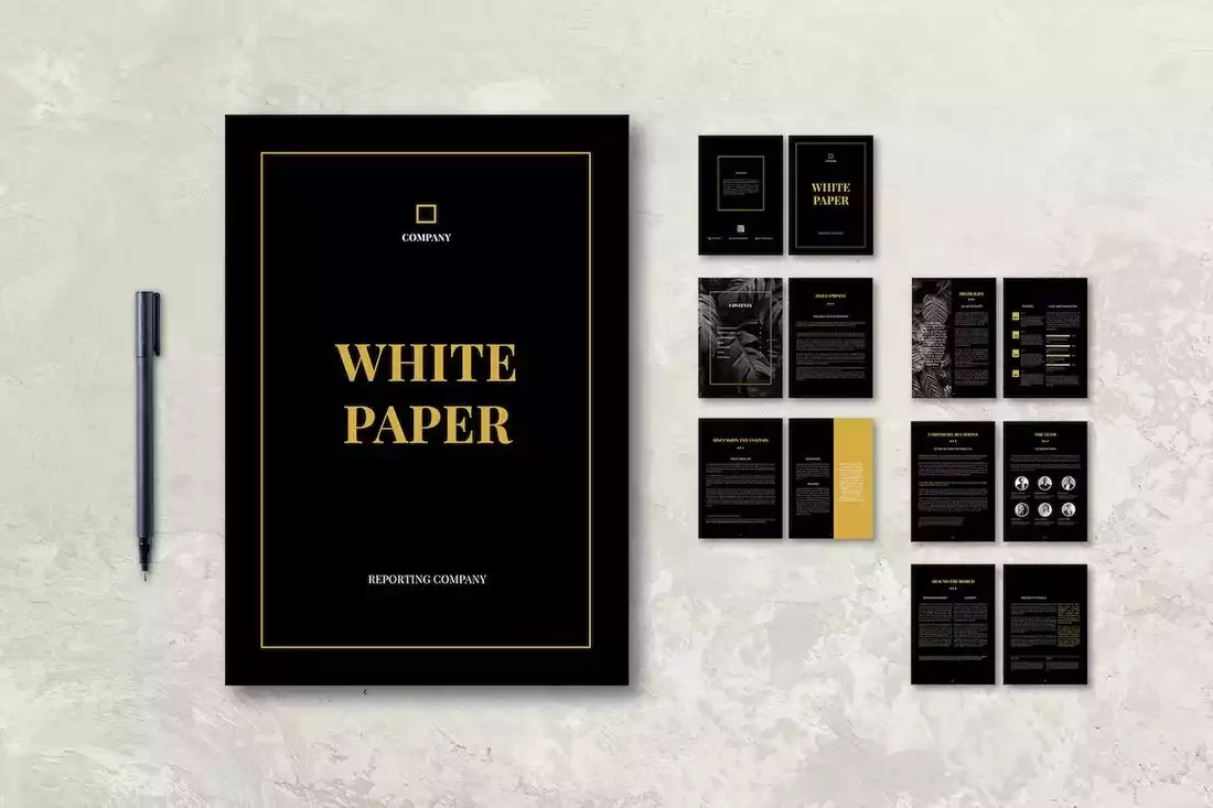 Stylish & Bold White Paper Template | Design Shack