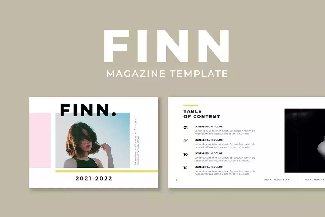 Stylish Landscape Magazine InDesign Template | Design Shack