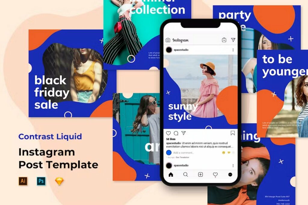 70+ Best Instagram Post & Story Templates 2024 | Design Shack