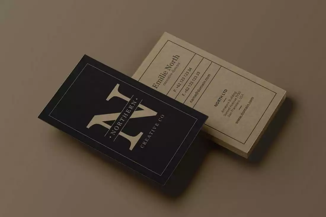 Stylish Portrait Business Card Template | Design Shack