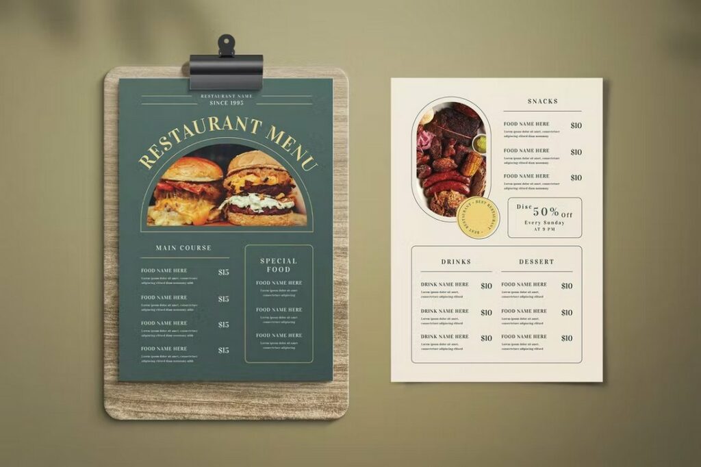 65+ Best Food & Drink Menu Templates 2025 | Design Shack