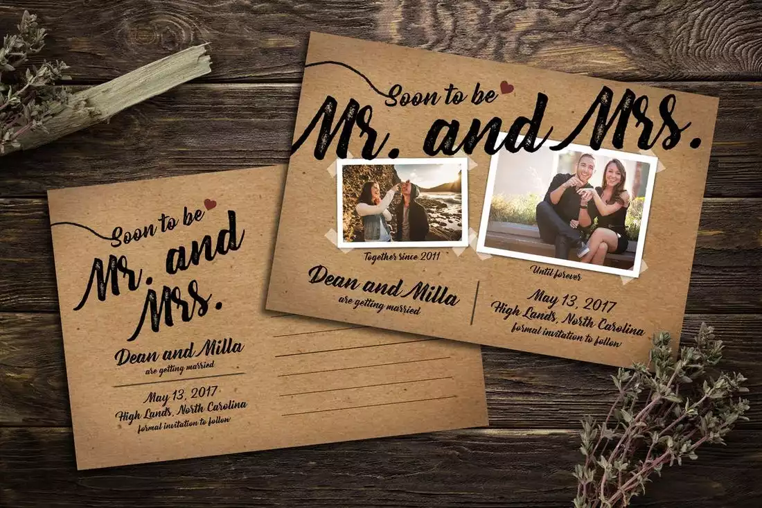 Stylish Save the Date Template | Design Shack