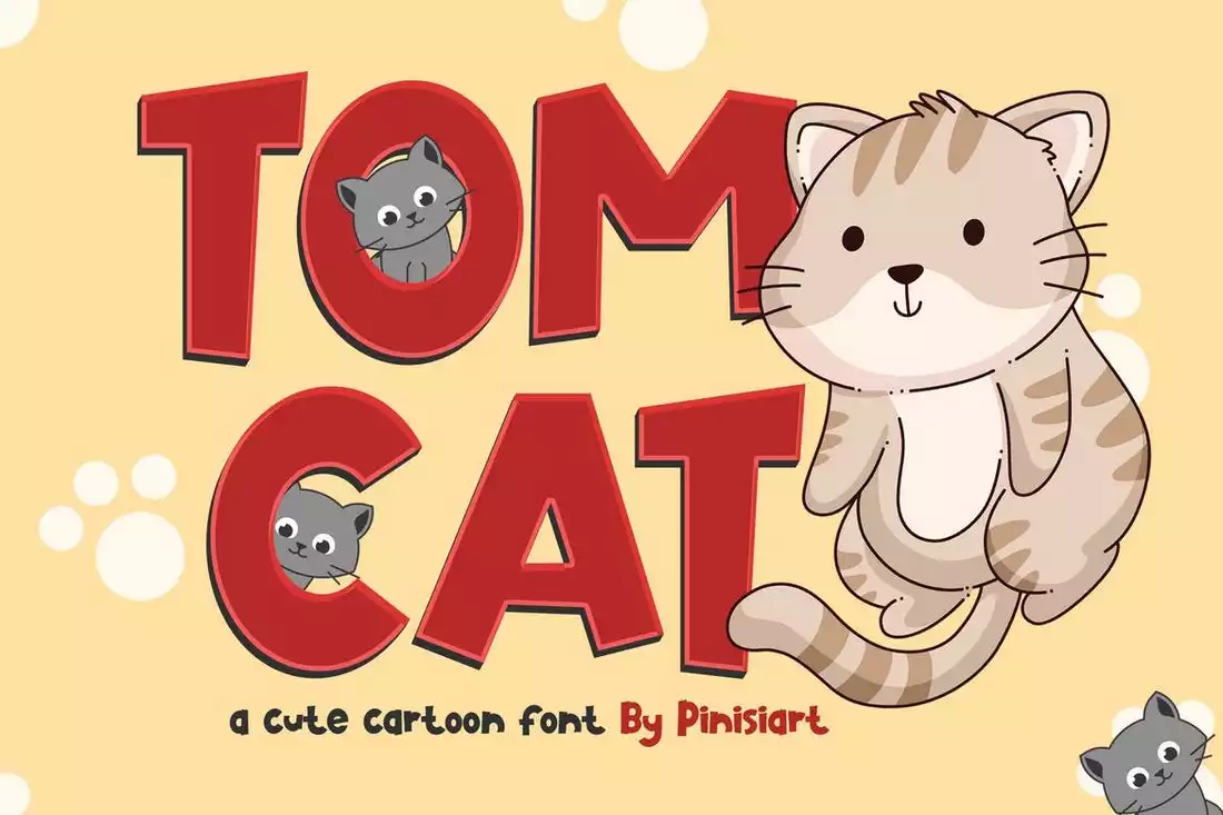TOMCAT Cartoon Font | Design Shack