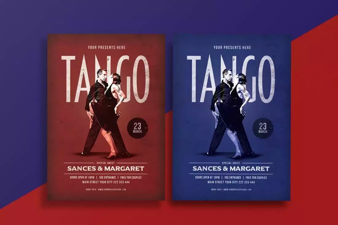 Tango Dance Flyer Template | Design Shack