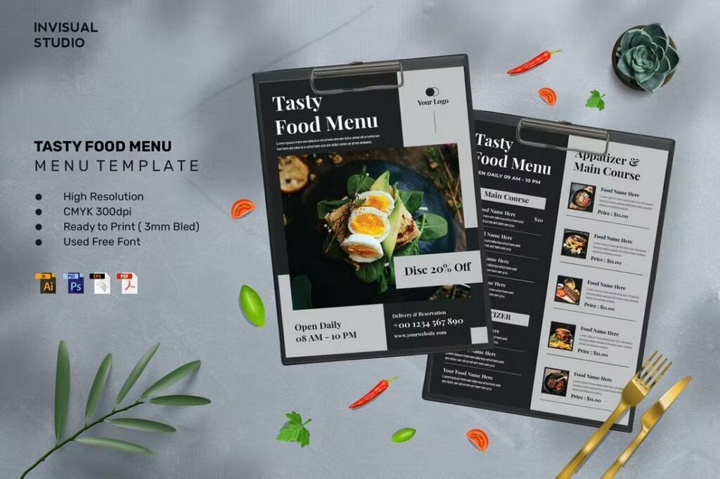 65+ Best Food & Drink Menu Templates 2025 | Design Shack