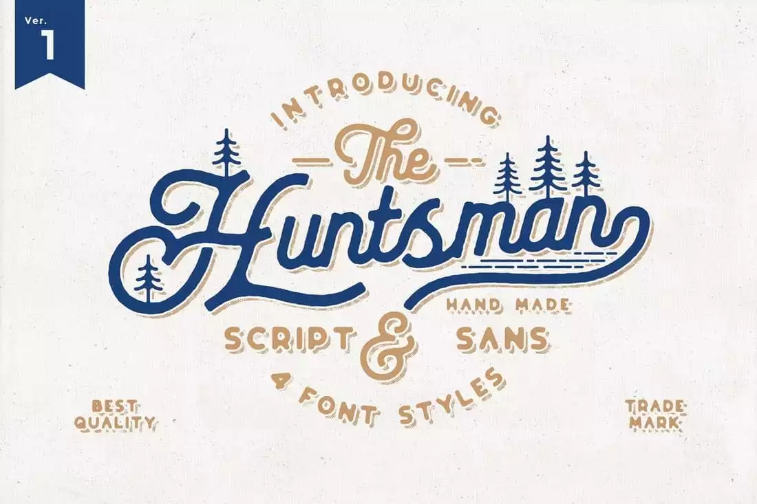 The Huntsman Script Vintage Typeface | Design Shack