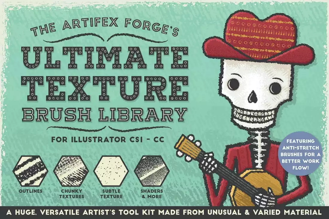 The Ultimate Texture Brush Library | Design Shack