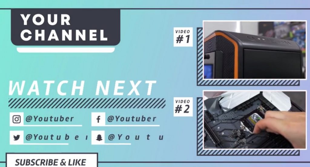 15+ Best YouTube End Screen Templates for 2025 | Design Shack