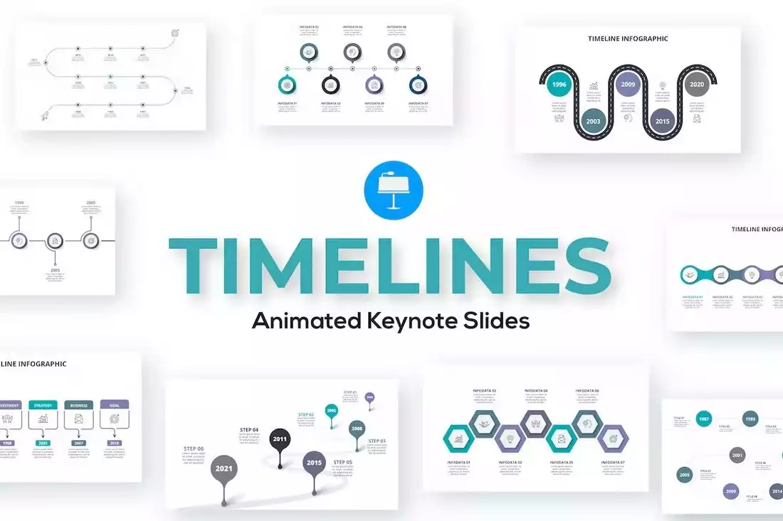 Timelines Animated Keynote Presentation | Design Shack