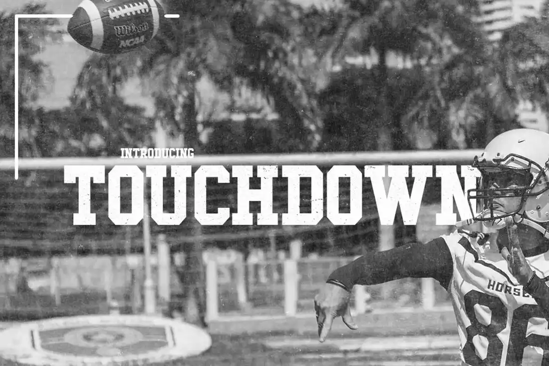 Touchdown Modern Sports Font | Design Shack