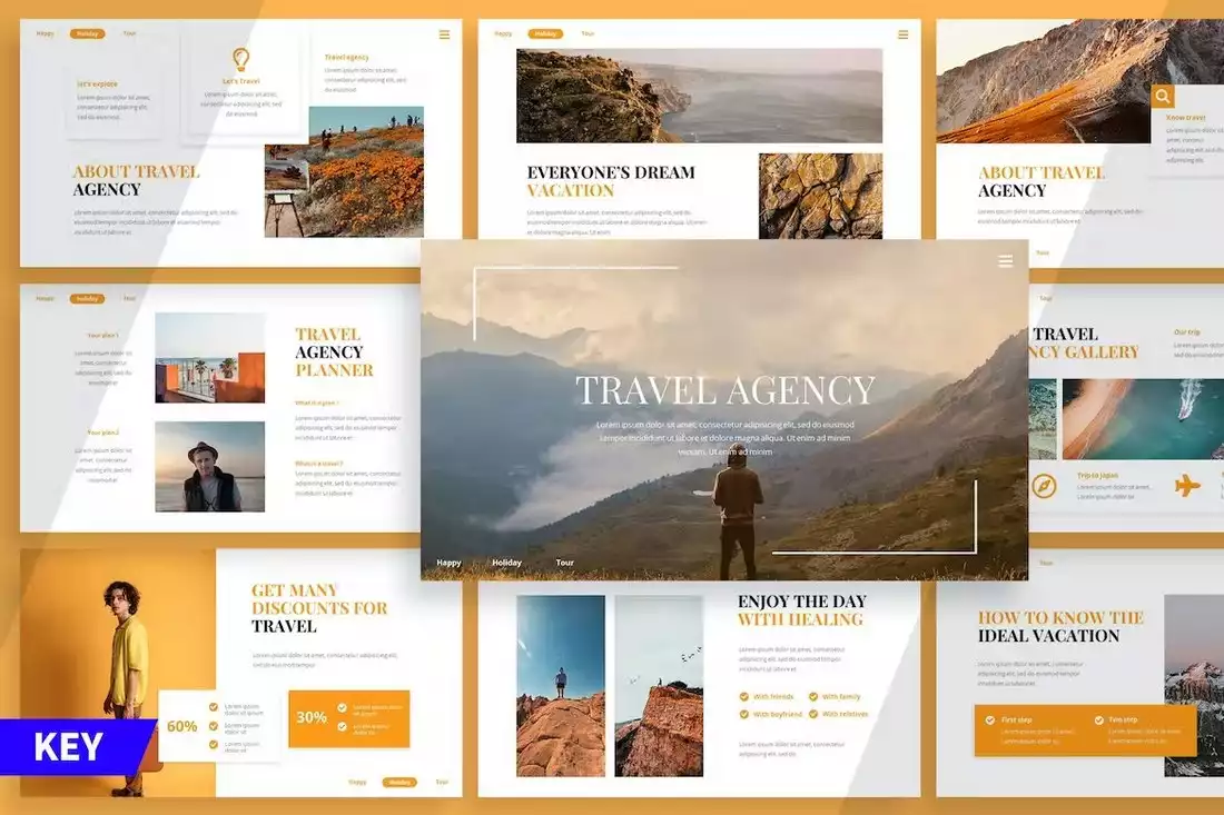 Travel Agency Keynote Presentation Template | Design Shack