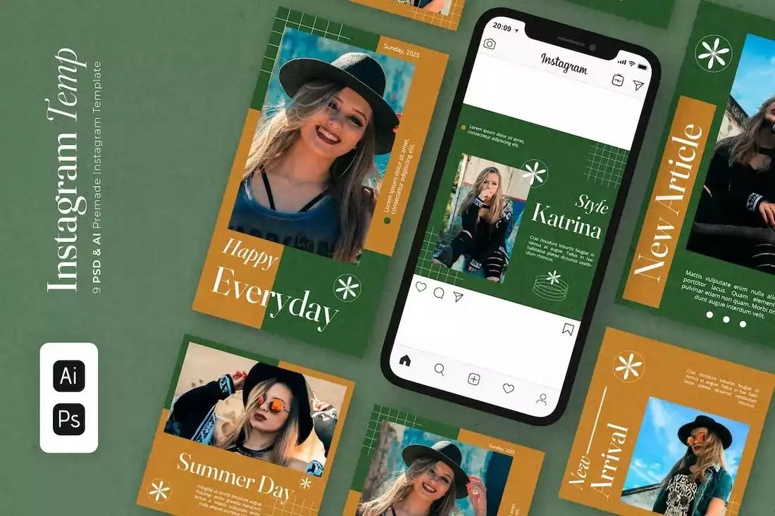 Trendy Instagram Post & Story Templates | Design Shack