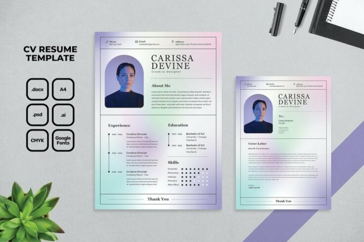 20+ Best Photoshop Resume & CV Templates (PSD Resume Templates ...
