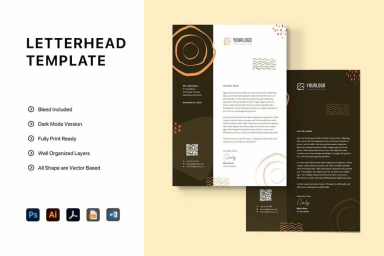 30+ Templat Kop Surat Microsoft Word Terbaik (+ Tip Desain Kop Surat ...