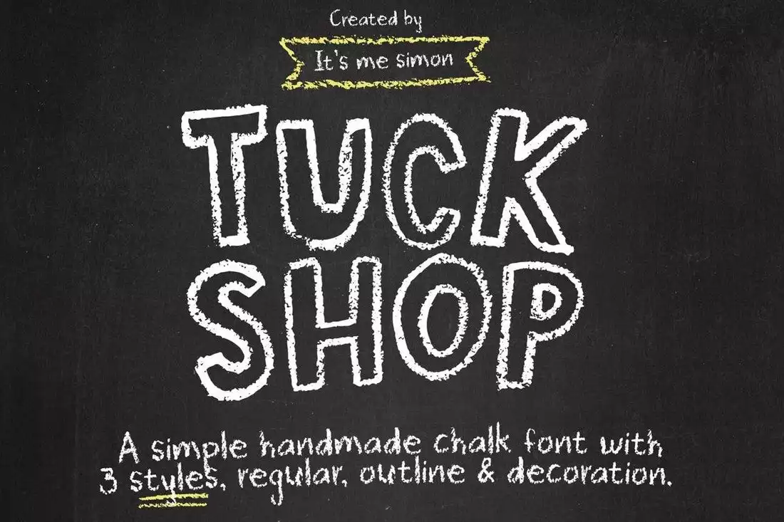 Tuck Shop Font | Design Shack