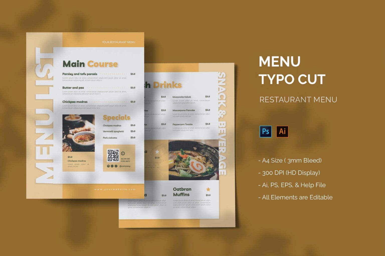 65+ Best Food & Drink Menu Templates 2025 | Design Shack